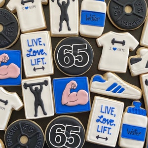 WORKOUT, WEIGHTLIFTING, CROSSFIT X12 Weight Inspired Themed Vanilla ...