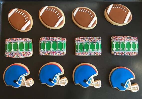 Football Helmet Cookies