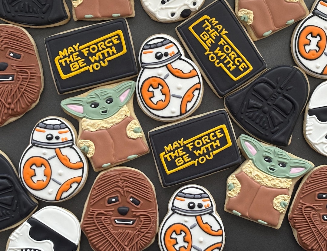 Droid Wars Sugar Cookies - Galaxy Birthday Party Favors - Etsy