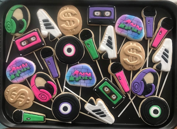 80's 90's Colorful HIP HOP BOUQUET Style Cookies on - Etsy