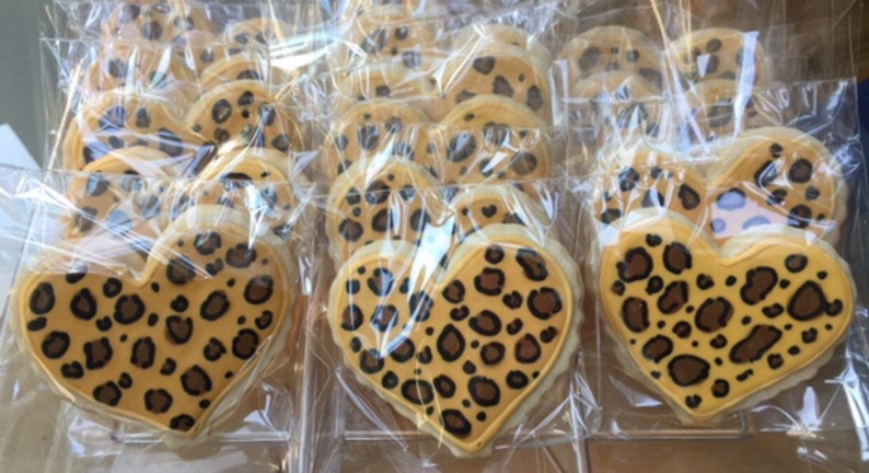 SAFARI chic ZOO leopard x12 print cookies any shape CHEETAH | Etsy