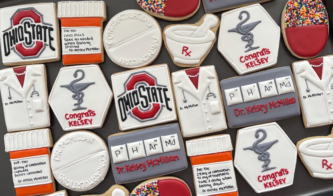 Medical/pharmacy College University Sugar Cookies: Graduation Party ...