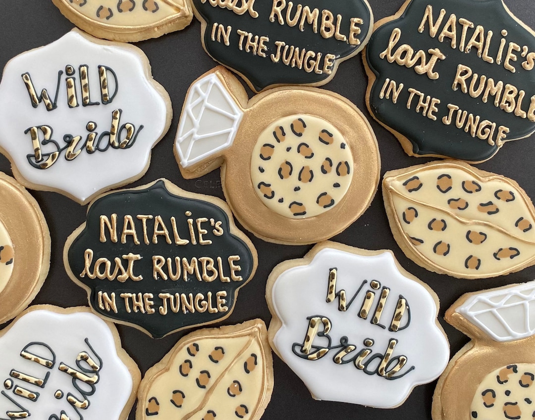 SAFARI Chic ZOO Leopard X12 Print Cookies - Any Shape CHEETAH Print or ...