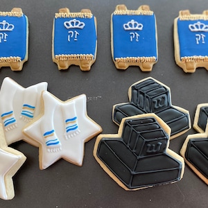JEWISH BARMITZVAH or BATMITZVAH Themed Cookies X12 - Etsy