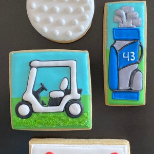 GOLF SPORTS GOLFING X12 Theme Cookies - - Etsy