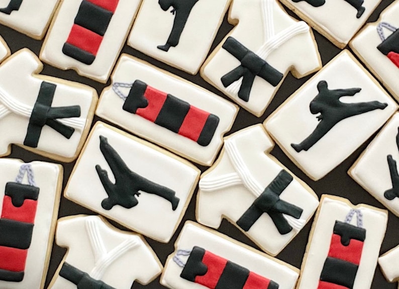 12 KARATE MARTIAL ARTS Inspired Themed Vanilla Sugar Cookies - Etsy