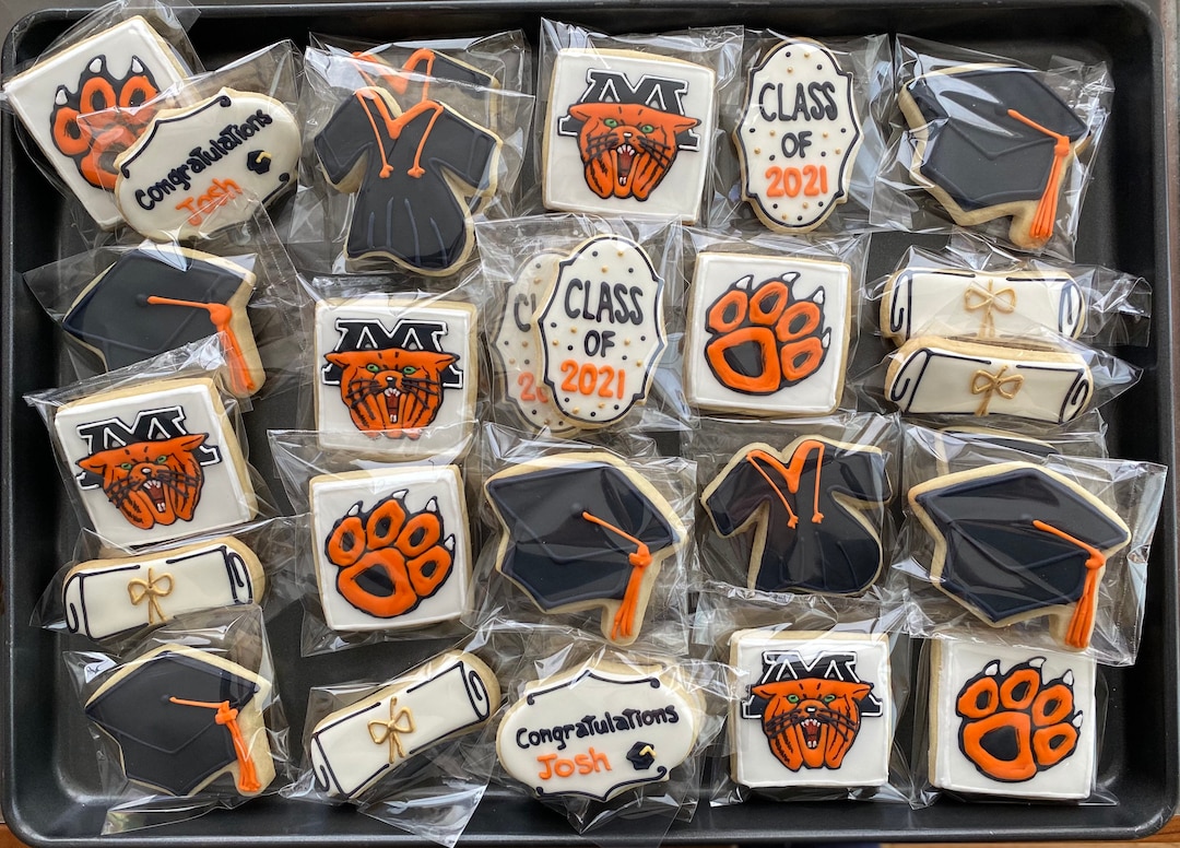 Graduation College University Sugar Cookies: Milestone Celebration ...