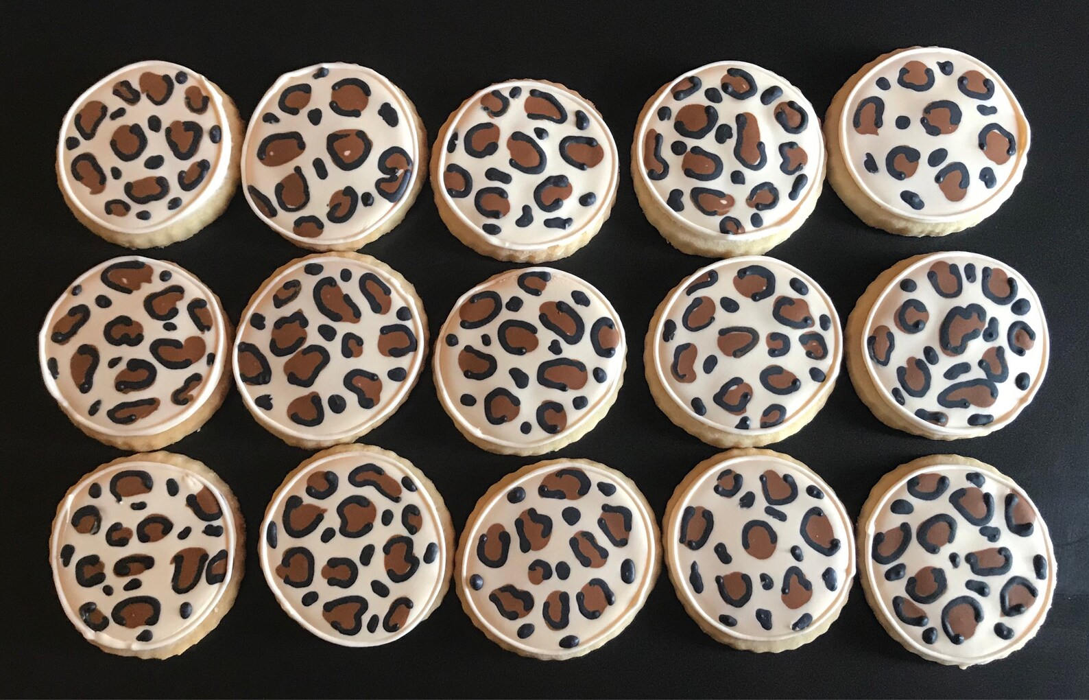 SAFARI Chic ZOO Leopard X12 Print Cookies Any Shape CHEETAH - Etsy
