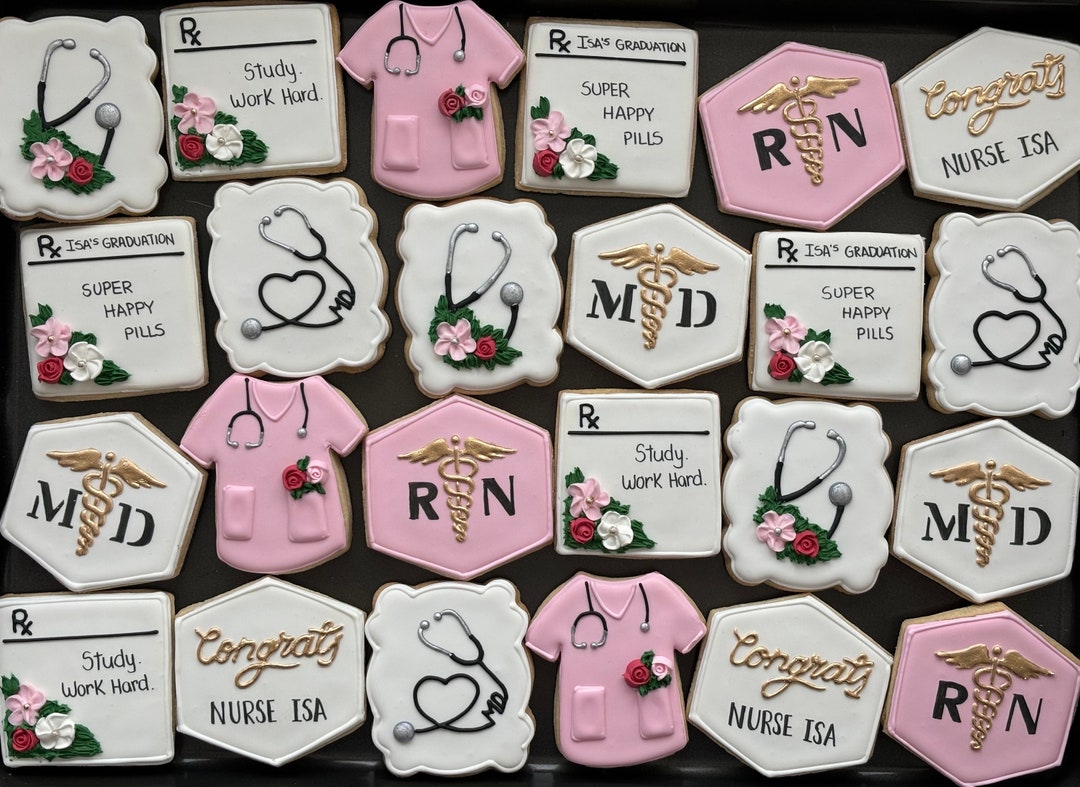 Medical Sugar Cookies: Doctor, Nurse, Graduation - Set of 12 - Etsy