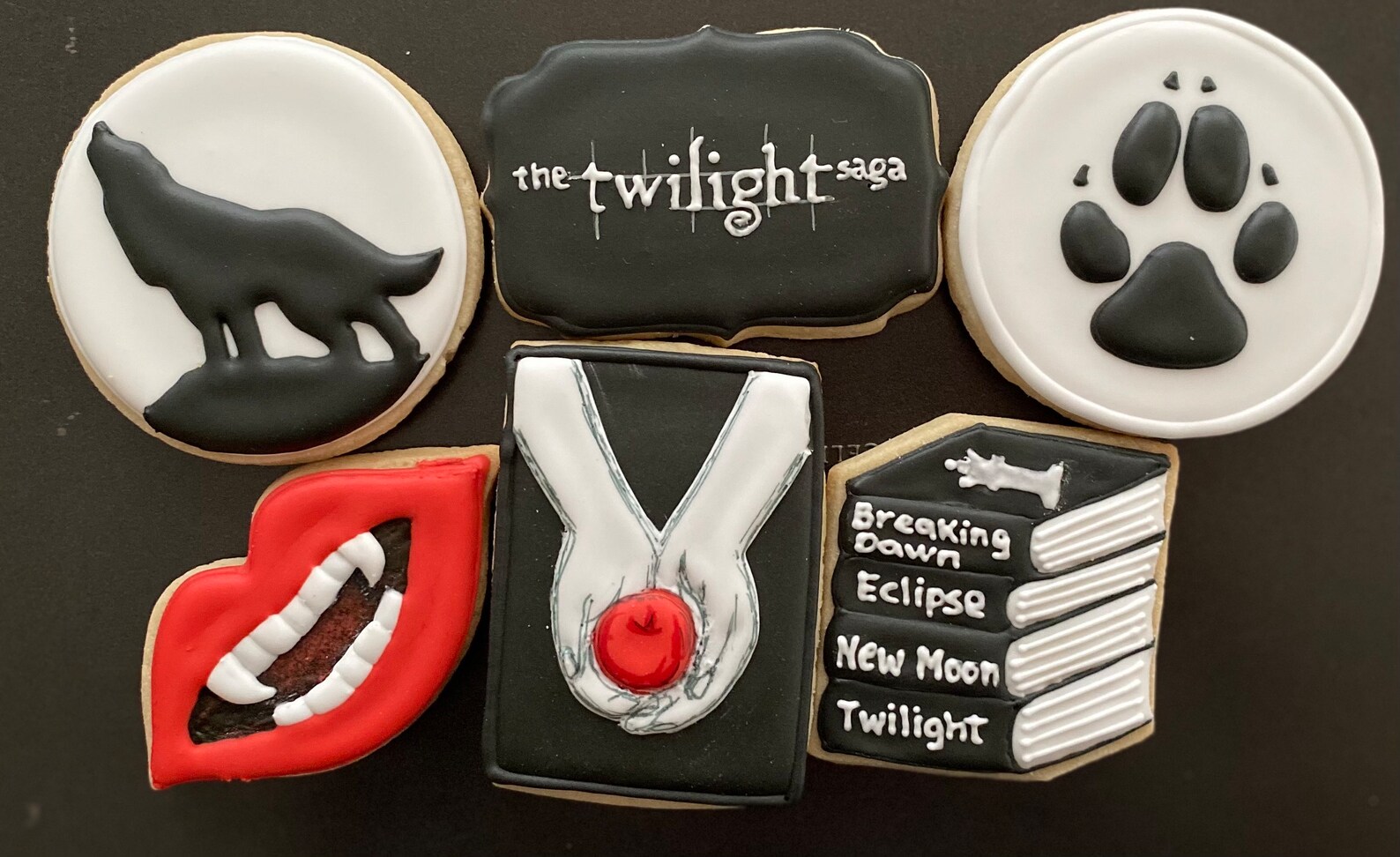 Twilight Saga Sugar Cookies: Book Club Party Favors (set of 12) - Etsy