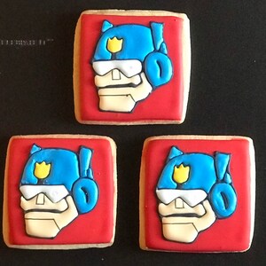 ROBOT Cookies X12 Inspired Themed Vanilla Sugar Cookies - Boy or Girl ...
