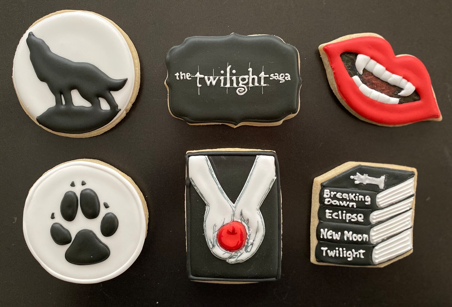 Twilight Saga Sugar Cookies: Book Club Party Favors (set of 12) - Etsy