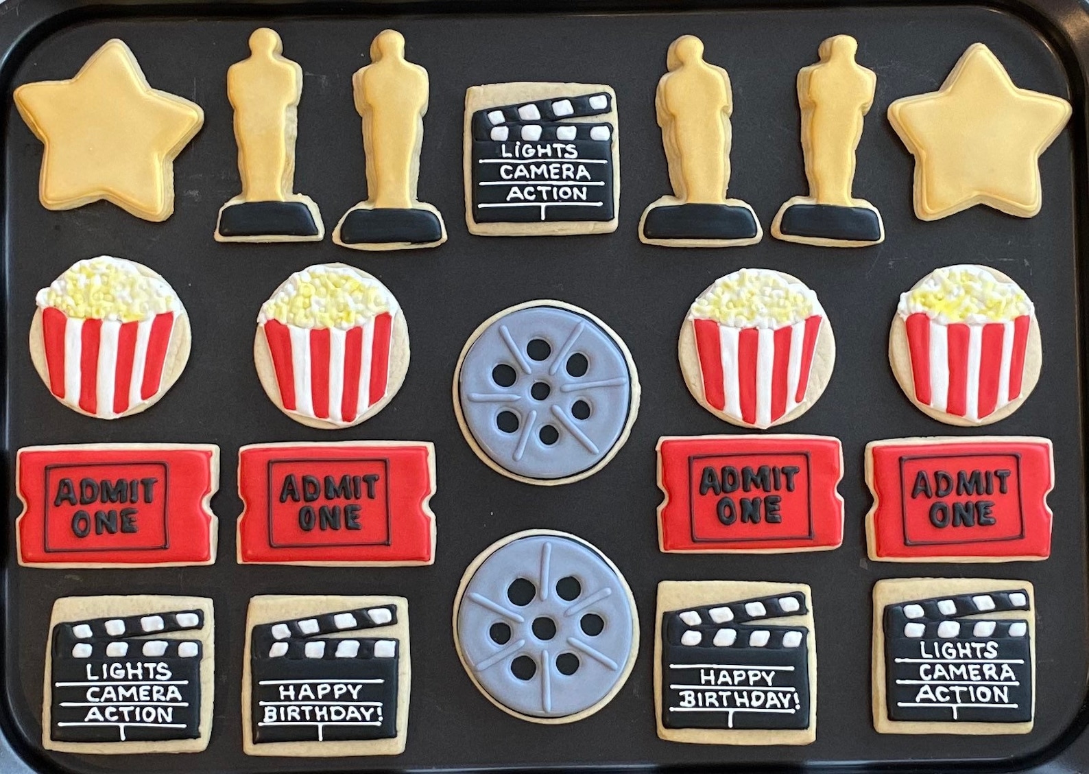 HOLLYWOOD MOVIE NIGHT Themed Inspired Bday Party X12 - Etsy