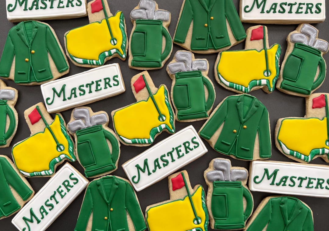 MASTERS GOLF SPORTS X12 Theme Cookies - - Etsy