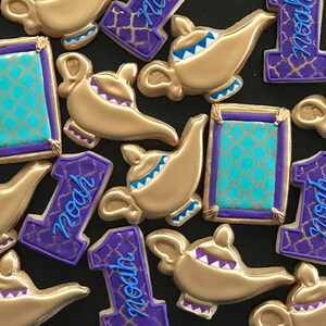 Genie Theme Sugar Cookies, Arabian Night Party Favors (set of 12) - Etsy
