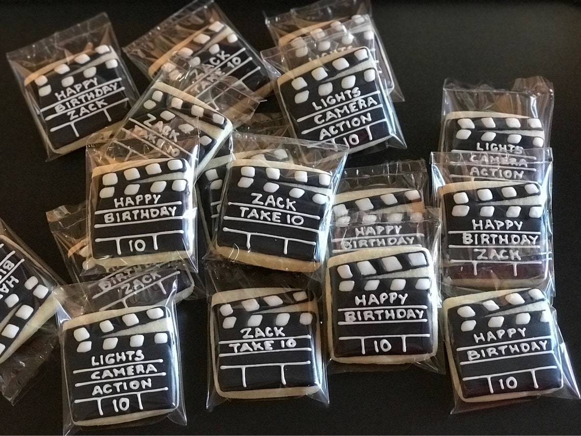 HOLLYWOOD MOVIE NIGHT Themed Inspired Bday Party X12 - Etsy