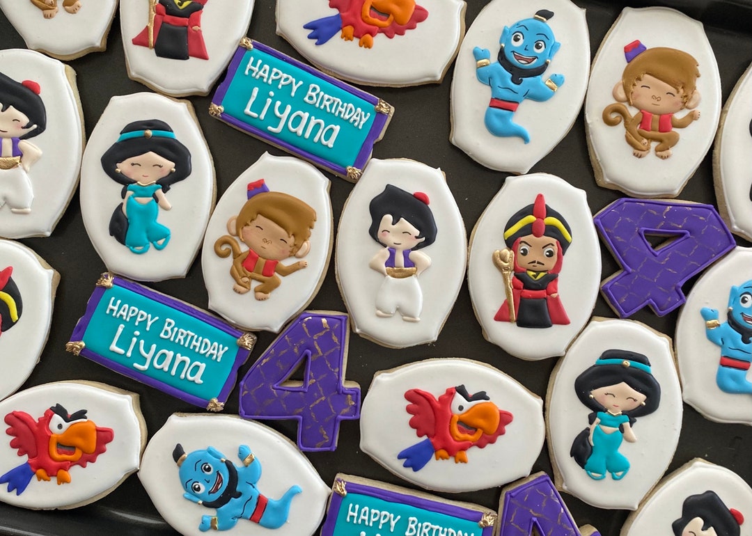 Genie Theme Sugar Cookies, Arabian Night Party Favors (set of 12) - Etsy