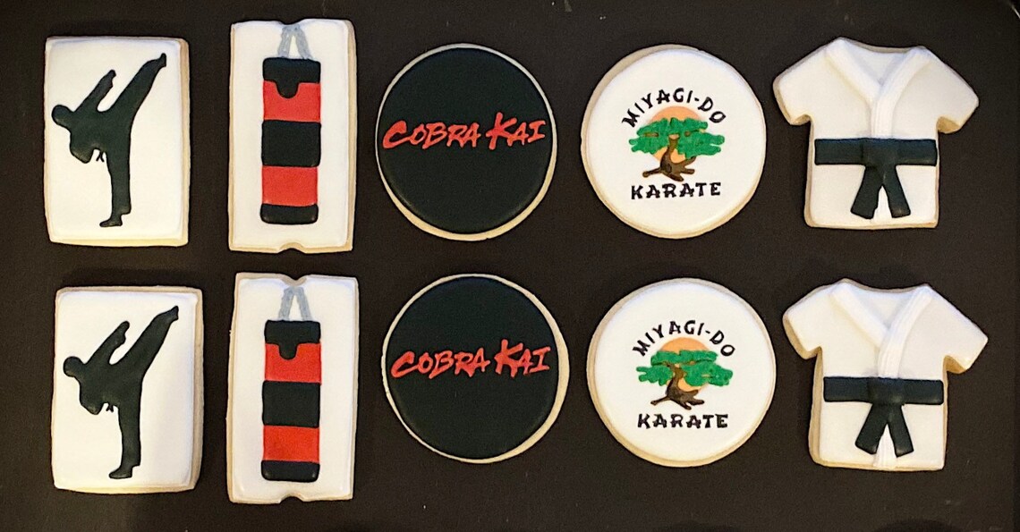 12 KARATE MARTIAL ARTS Inspired Themed Vanilla Sugar Cookies | Etsy