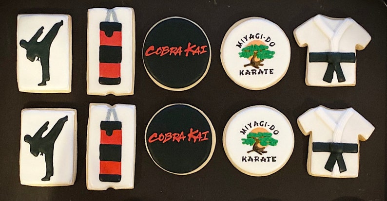 12 KARATE MARTIAL ARTS Inspired Themed Vanilla Sugar Cookies | Etsy