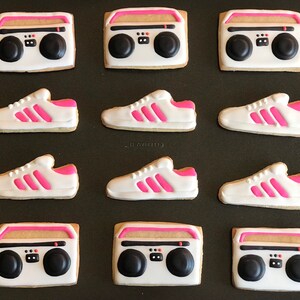 80's 90's HIP HOP Inspired Vanilla Sugar Cookies 12-1 - Etsy