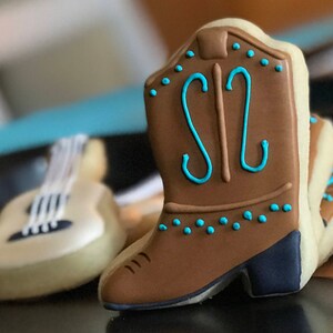 Cowboy Boot Sugar Cookies: Western Party Favors, Bachelorette, Wedding ...