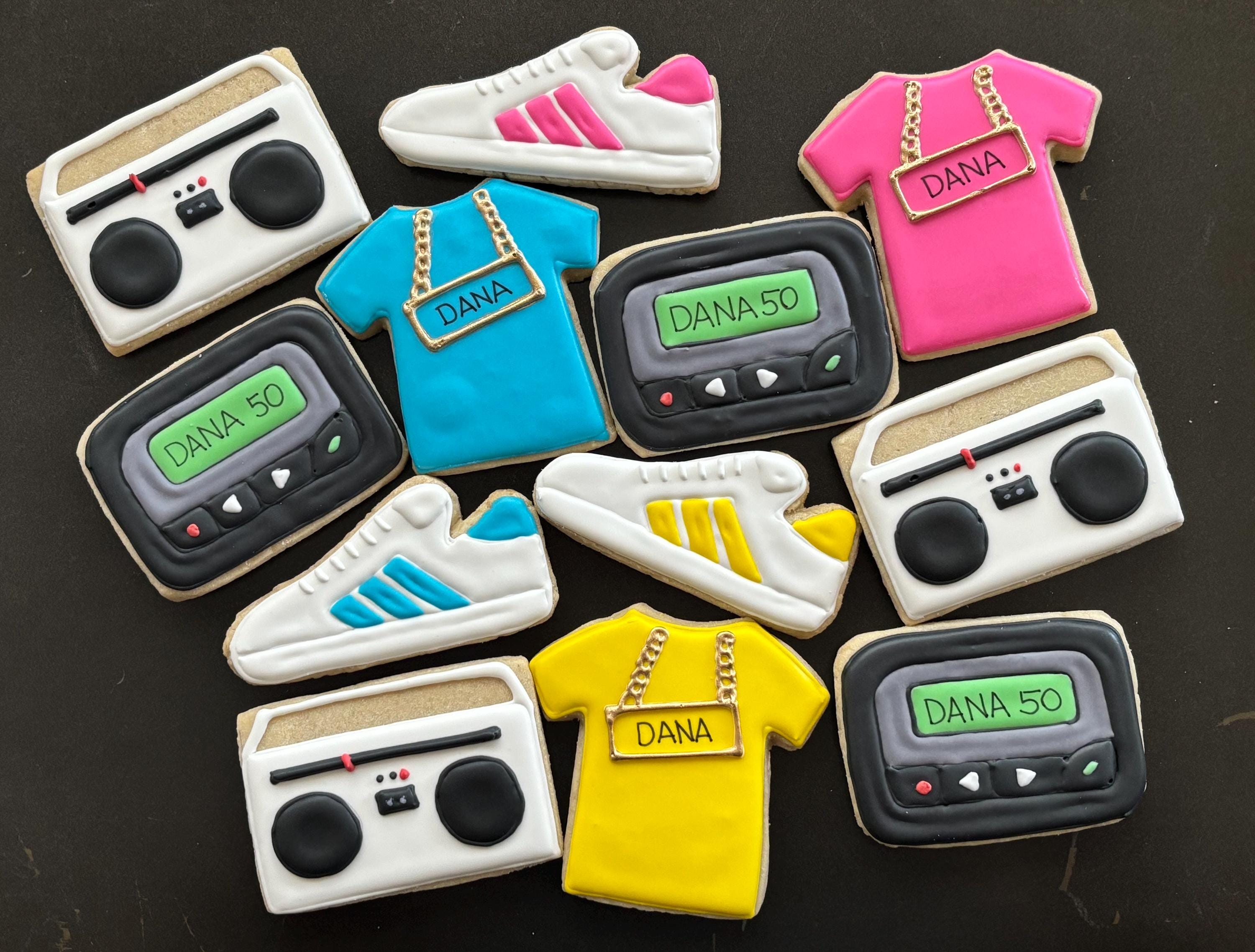 80's Hip Hop Sugar Cookies: Retro Party Favors - Etsy
