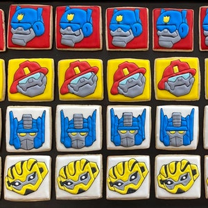 ROBOT Cookies X12 Inspired Themed Vanilla Sugar Cookies - Boy or Girl ...