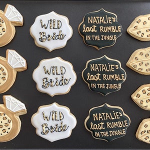 SAFARI Chic ZOO Leopard X12 Print Cookies - Any Shape CHEETAH Print or ...