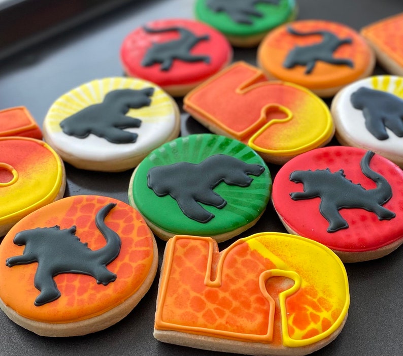 GODZILLA KONG RAWR X12 Inspired Decorated Cookies Kids - Etsy