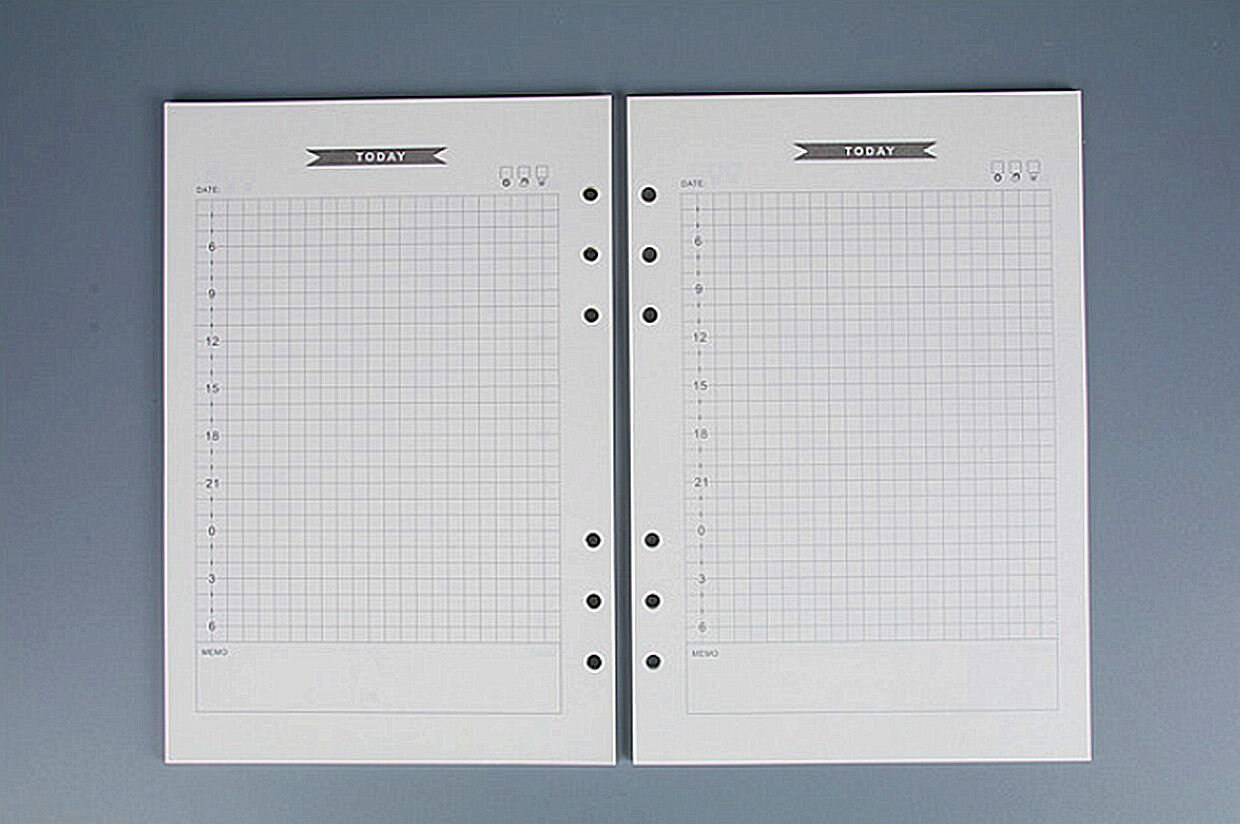 Leather Weekly Planner Personalized Leather Binder 6 Ring | Etsy