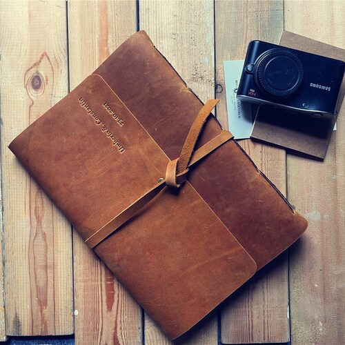 Personalized Vintage Retro Leather Case Cover for A6 Notebook - Etsy