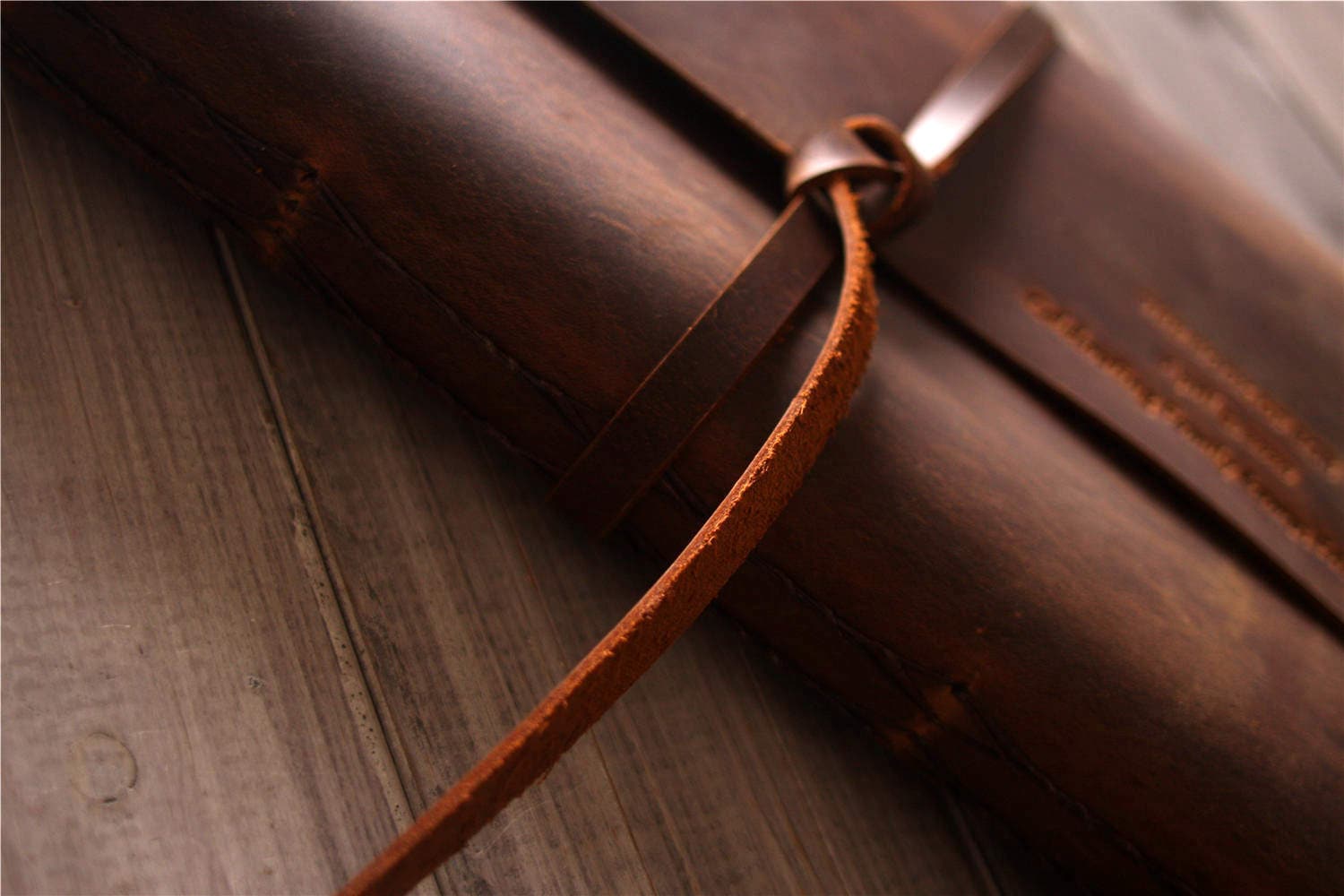 Leather Scrapbook Album: Personalized Wedding Photo Album, Memory Book ...
