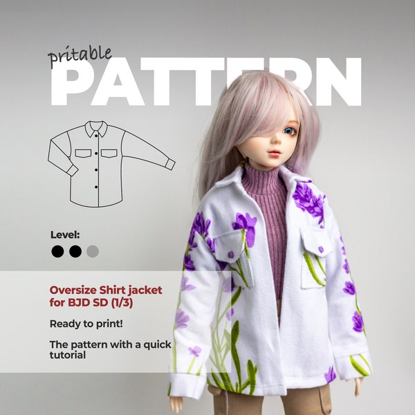 Doll Jacket Pattern - Etsy