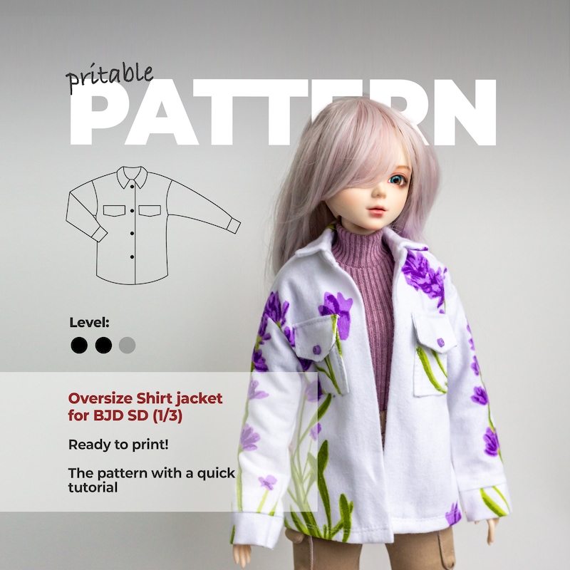 Doll Jacket Pattern - Etsy