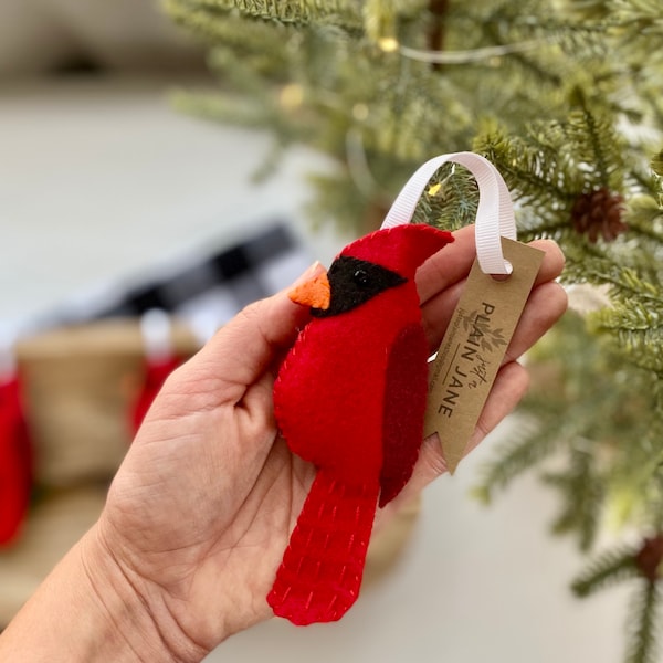 Cardinal Felt Ornament - Etsy