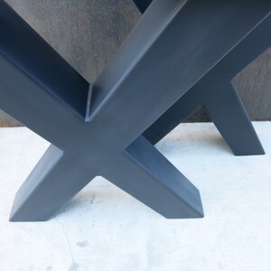 Industrial X Shape Metal Table Legs 4x4 - Etsy