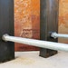 Industrial Metal Table Legs set of 2 Channel Threaded Rod - Etsy