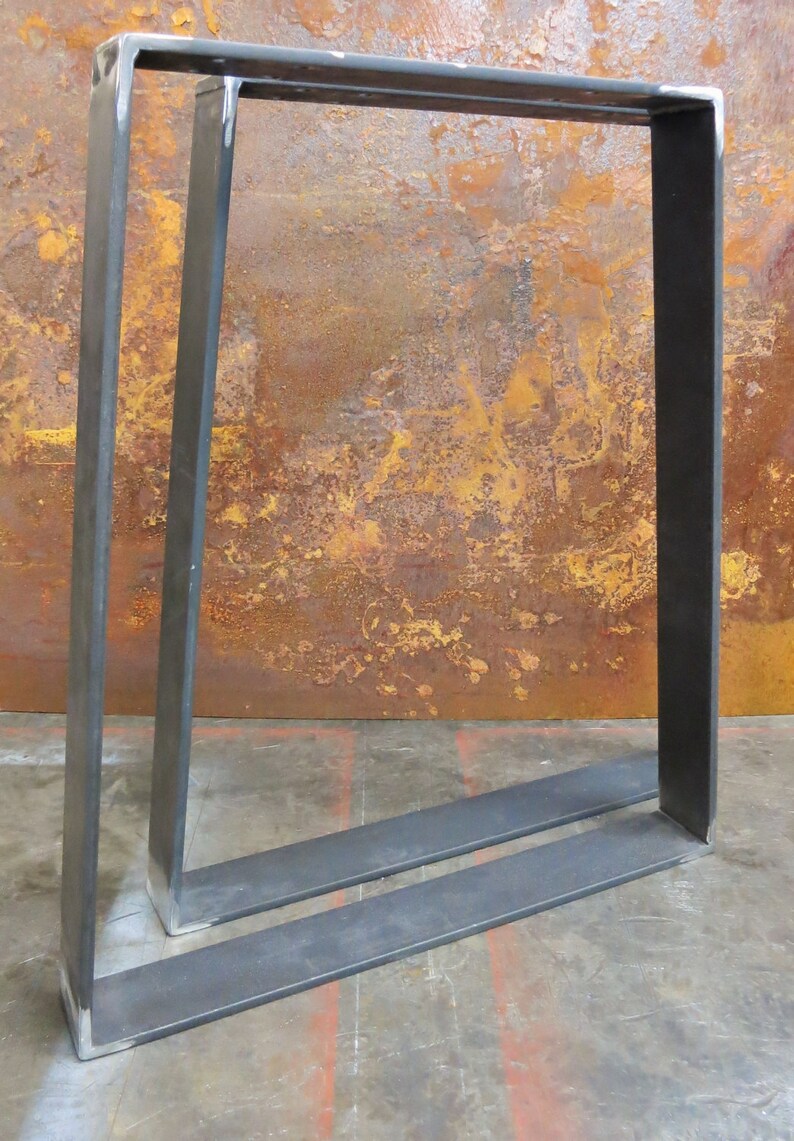 Metal Table Legs Flat bar Trapezoid | Etsy