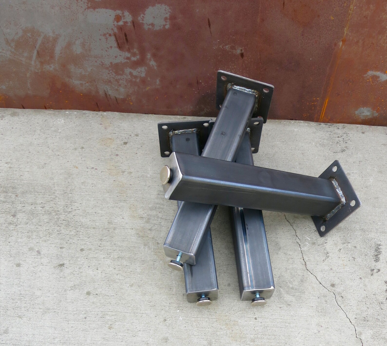 Squared Tube Table Legs set of 4 1230 Height - Etsy