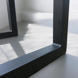 Unique Cube Shaped Iron Table Base, Creative Black Dining Table Base ...