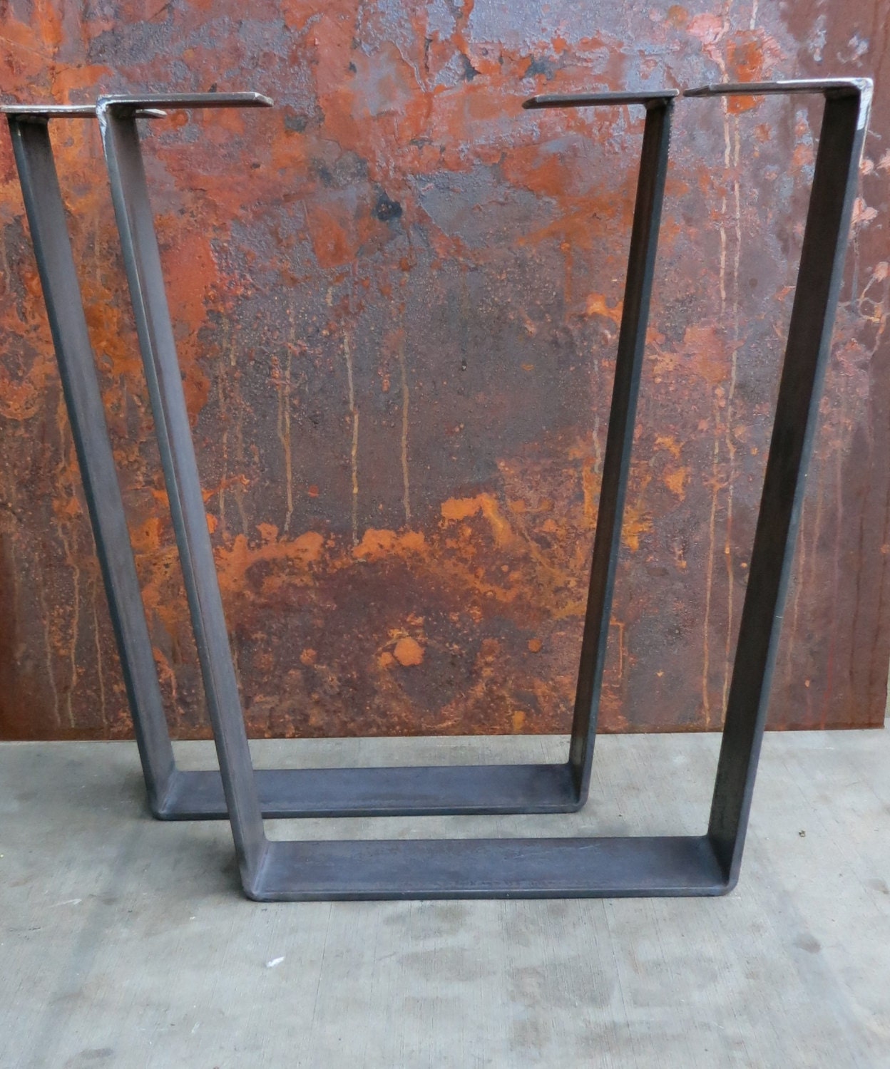 Metal Table Legs Taper Thick Flat Bar - Etsy