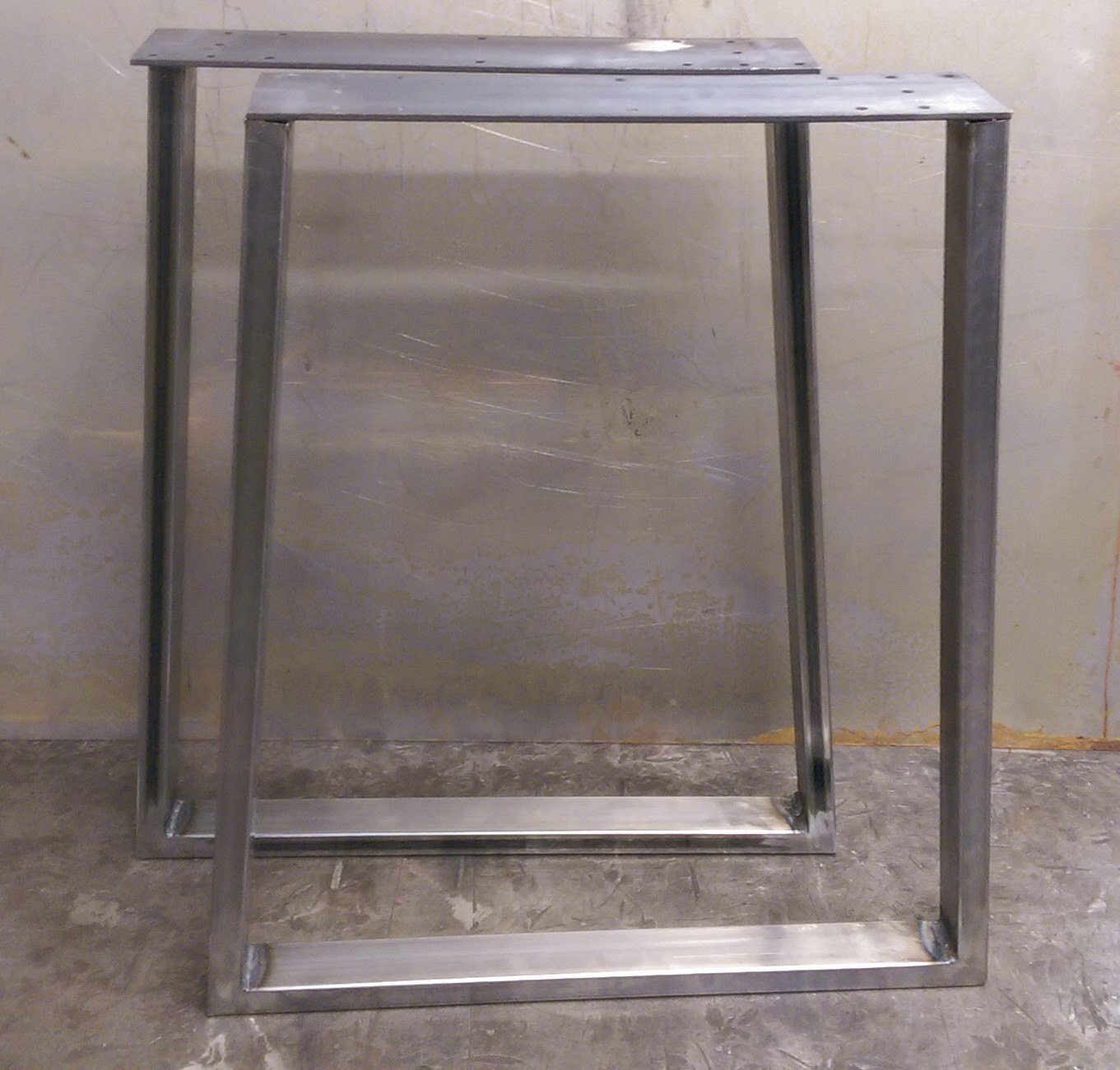 Trapezoid Steel Table Legs 2x1 - Etsy Norway