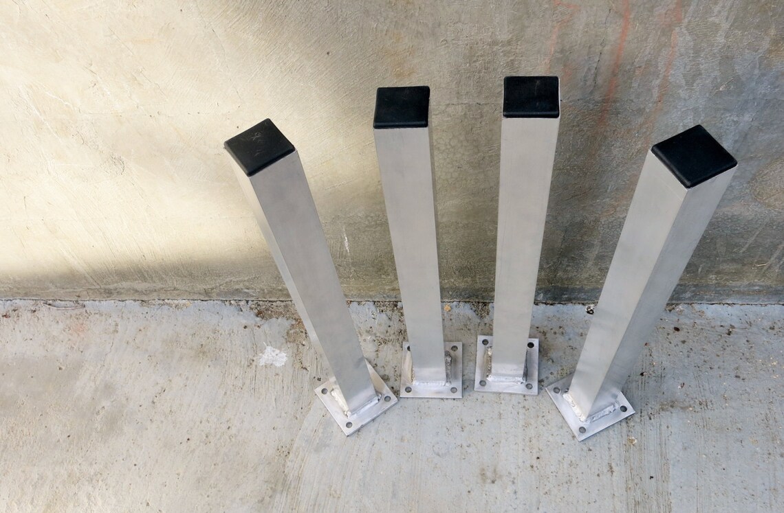 Aluminum Metal Tube Table Legs set of 4 1230 - Etsy