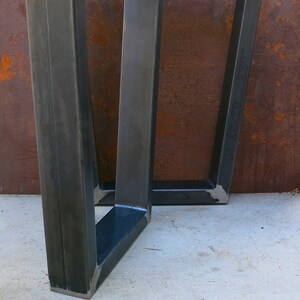 Industrial Taper Shaped Metal Table Legs 4x2 - Etsy