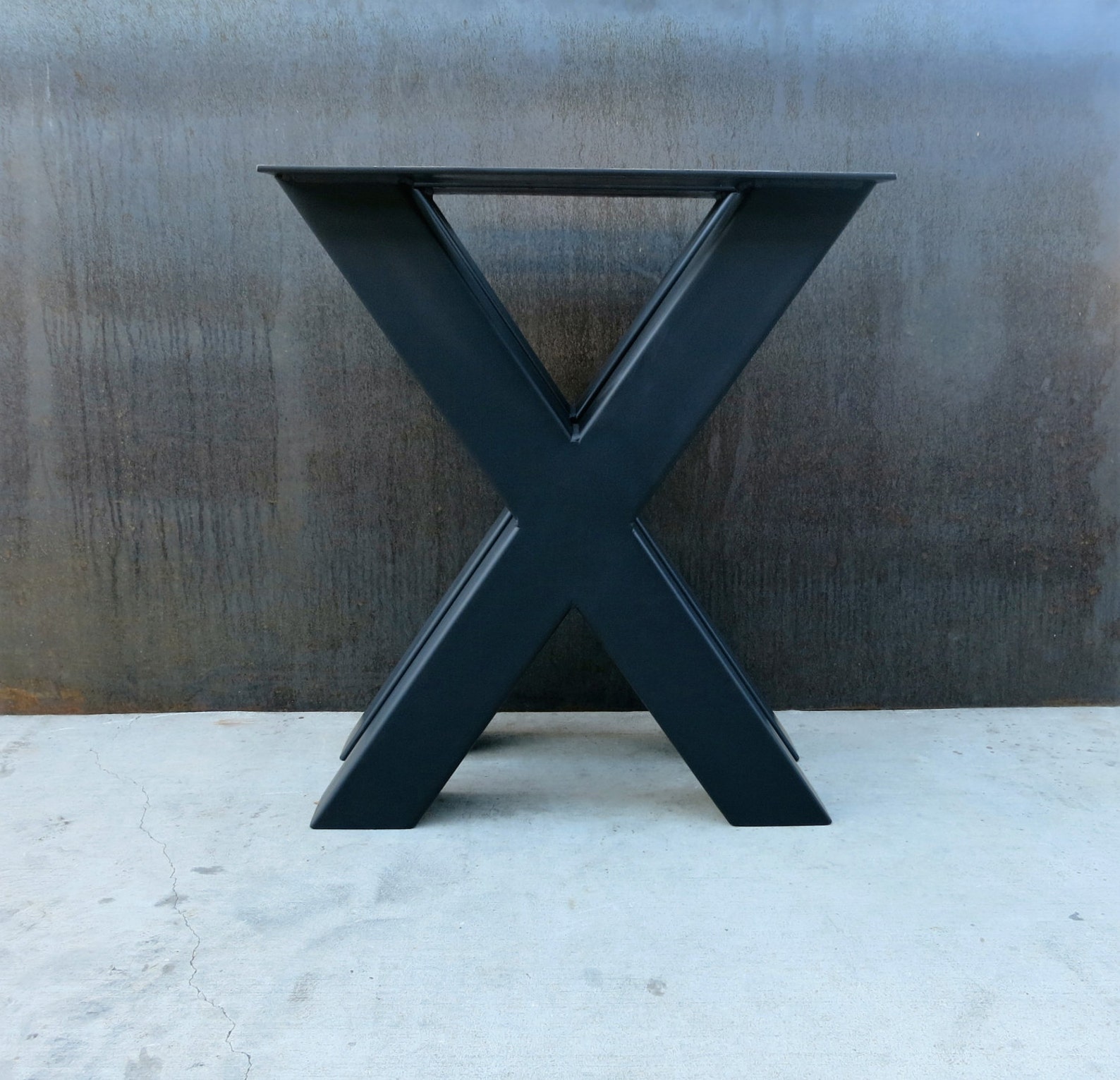 Industrial X Shape Metal Table Legs 4x4 - Etsy