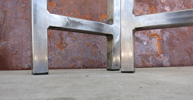 Steel Table Legs Set of 2 1.25'' tube | Etsy