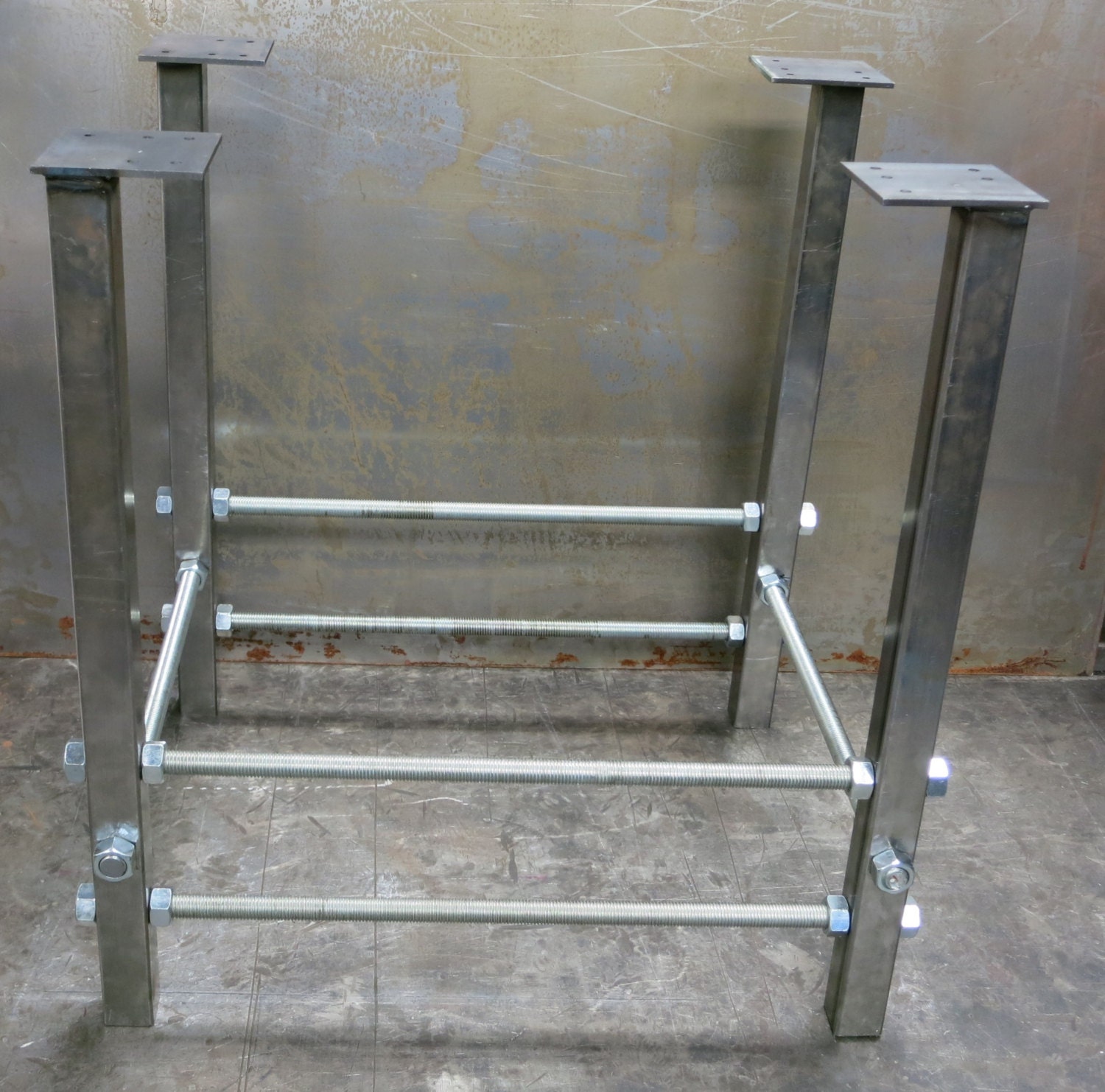 Metal Table Base-threaded Rod - Etsy