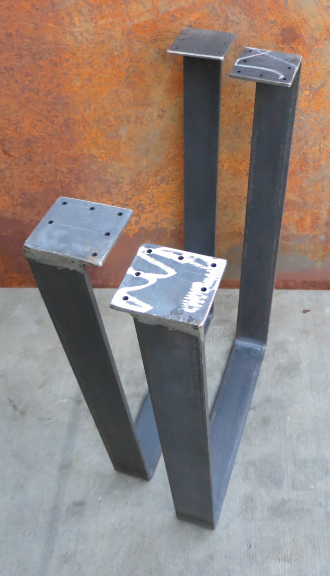 Metal Table Legs Flat Bar | Etsy