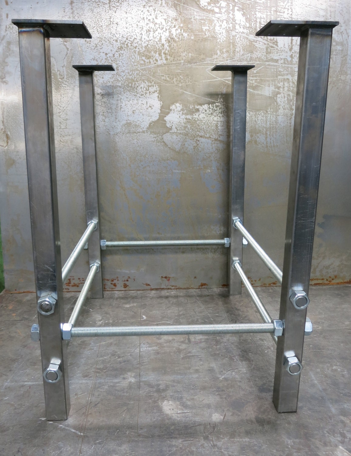 Metal Table Base-threaded Rod - Etsy