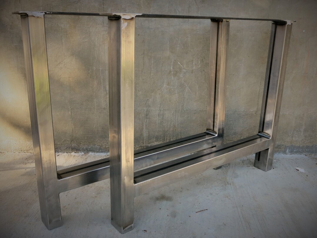 Metal Table Base (set of 2) Thick Steel - Etsy